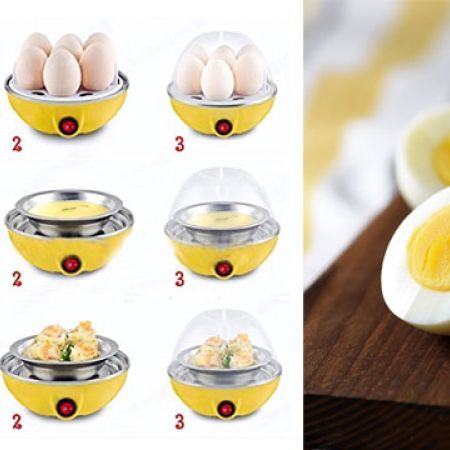 Mini Electric Egg Boiler Fryer 7 Eggs - Makhsoom