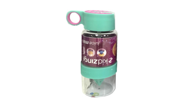 Kid Zinger Juice Maker Water Bottle 473 ml - Turquoise - Makhsoom