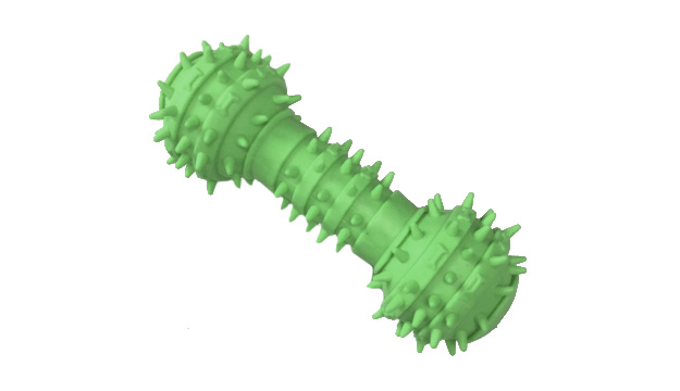 Spikes Bone Toy Dumble For Dog 14 cm - Blue - Makhsoom