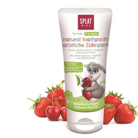 Splat Kids Natural Toothpaste Wild Strawberry-Cherry 50 ml - Makhsoom