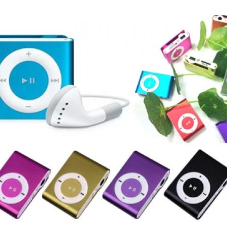 Metal Clip LCD Screen Digital Nano MP3 Player - Silver - Makhsoom