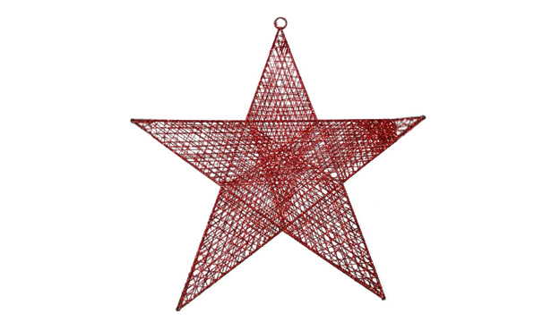 Christmas Decoration Large Christmas Star - Red - Makhsoom