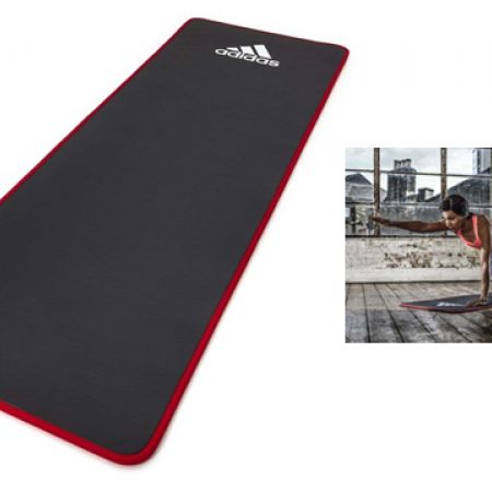 Adidas Black & Red Fitness Training Mat - Makhsoom