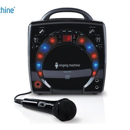 Singing Machine Black Portable Karaoke Player With Microphone - Makhsoom