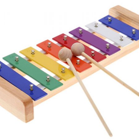 Wood Pine Xylophone Percussion Musical Toy With 8-Note 3mm Colorful ...