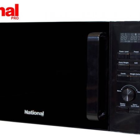 National Pro Black Soft Touch Microwave With Grill 34 L 900 W - Makhsoom