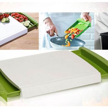 Chop N Clear Cutting Board With Removable Drawers - Makhsoom