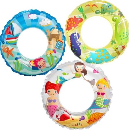 Intex Inflatable Tansparent Swim Ring 61 cm - Model 1 - Makhsoom