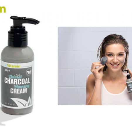 inVitamin Charcoal Facial Cleansing Cream 118 ml - Makhsoom