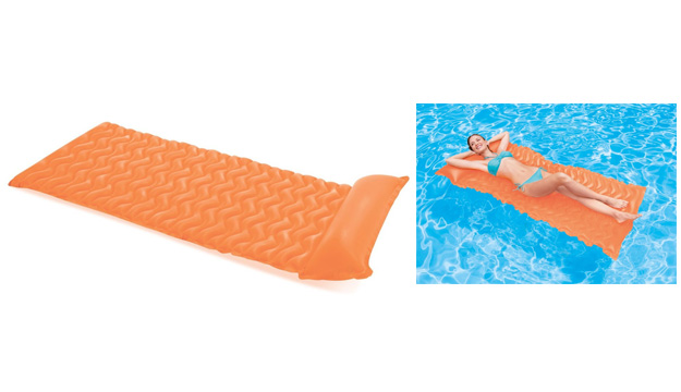 Intex Inflatable Tote N Float Wave Mat 229 x 86 cm - Orange - Makhsoom