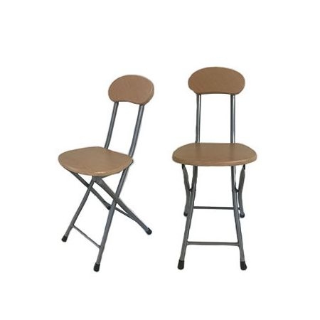 Wooden Compact Foldable 4-Leg Mini Bar Chair - Makhsoom