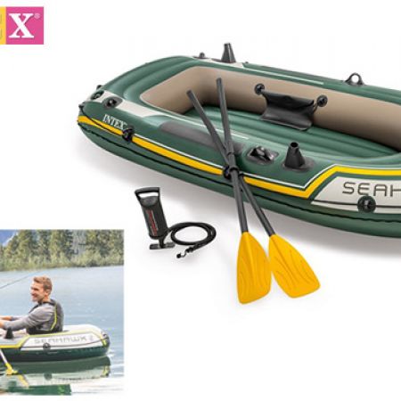 Intex Inflatable Seahawk 2 Boat Set 236 x 114 x 41 cm - Makhsoom