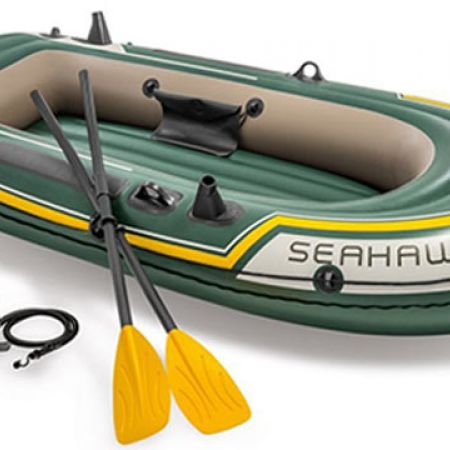 Intex Inflatable Seahawk 2 Boat Set 236 x 114 x 41 cm - Makhsoom
