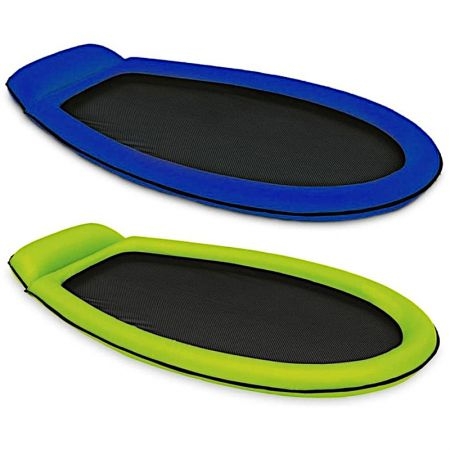 Intex Inflatable Semi-Immersed Mesh Lounge 178 x 94 cm - Blue - Makhsoom