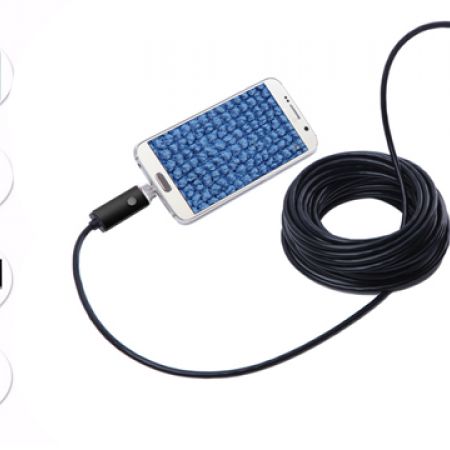 2 In 1 Android Smartphone USB Endoscope Inspection Camera - 5 m - Makhsoom