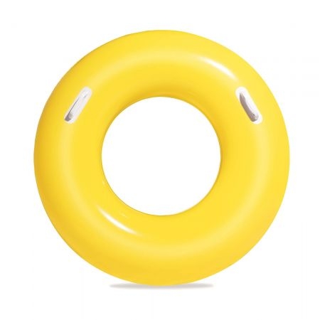 Bestway Inflatable Yellow Swim Ring With Handles 91 cm - Makhsoom