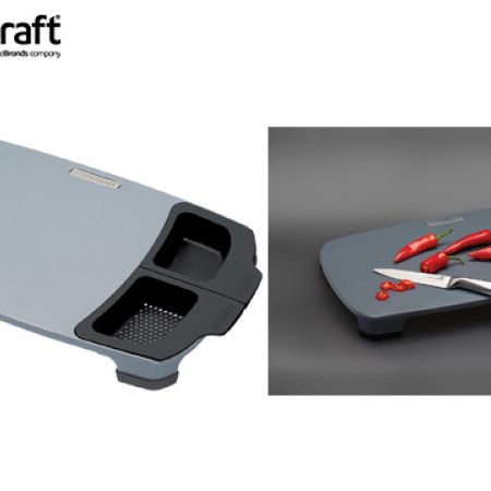 KitchenCraft MasterClass Non-Slip Raised Chopping Station 47 x 28 x 4 ...