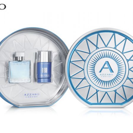 Azzaro Chrome 2 Pcs Gift Set EDT 50 ml & Deodorant 75 ml For Men - Makhsoom