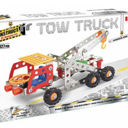 Construct It! DIY Mechanical Kits Tow Truck 127 Pcs - Makhsoom