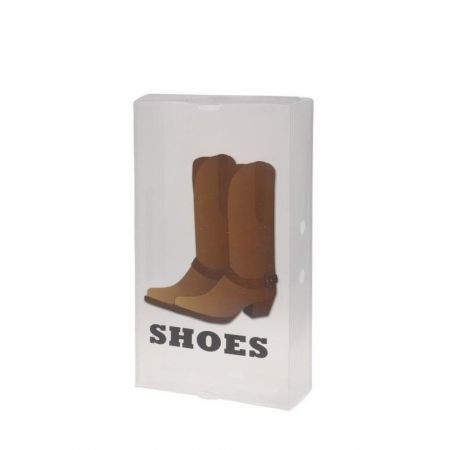 Long Boot Shoes Storage Box 53 x 30 x 12 cm - Brown - Makhsoom