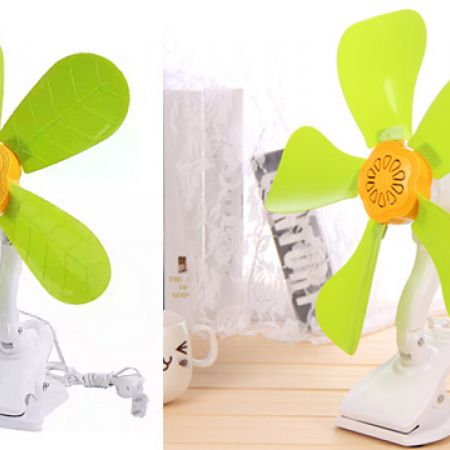 Green Leaves Mini Table Fan - Makhsoom