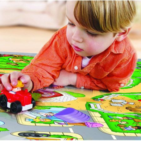 Mega Mat Fisher Price Jumbo Mega Mat + 2 Cars - Makhsoom