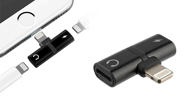 2 In 1 Dual Lightning Adapter Charging Splitter For iPhone - Red - Makhsoom