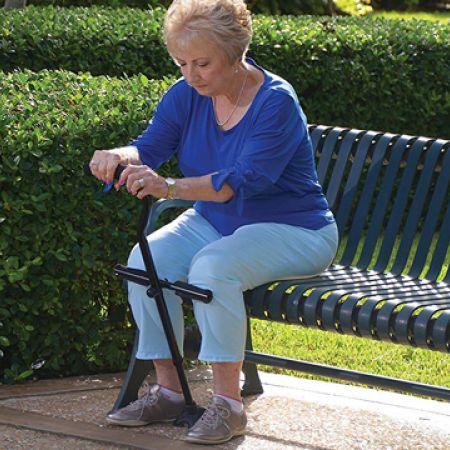 EZ up Cane The Only Sit to Stand Cane - Makhsoom