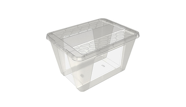 Ezy Transparent Snap Lock Storage Tub - 50 L - Makhsoom