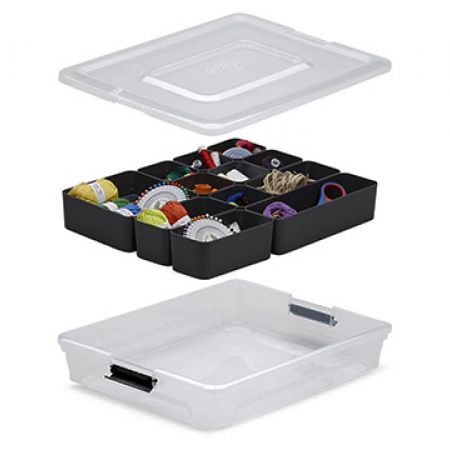 Ezy Sort It Storage Container With 13 Shallow Cups 4.8 L - Makhsoom