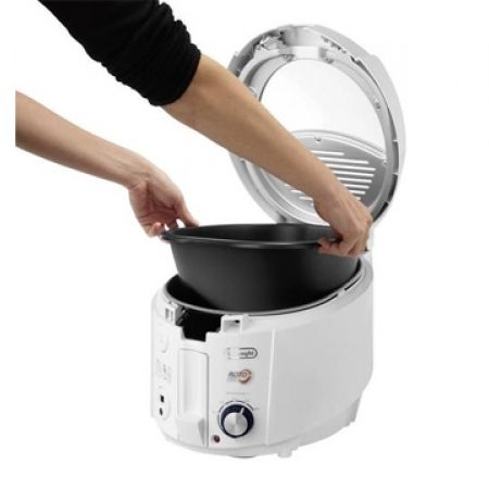 Delonghi White Roto Deep Fryer - Makhsoom