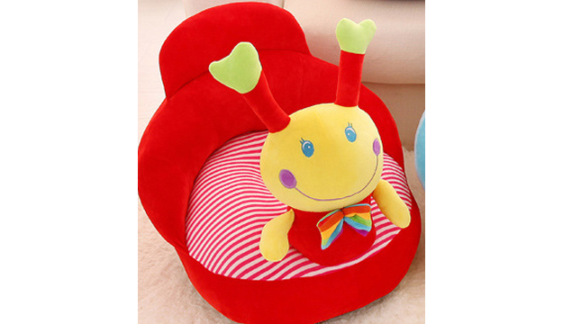 Baby Plush Sitting Posture Sofa Support Seat - Bunny Blue - Makhsoom