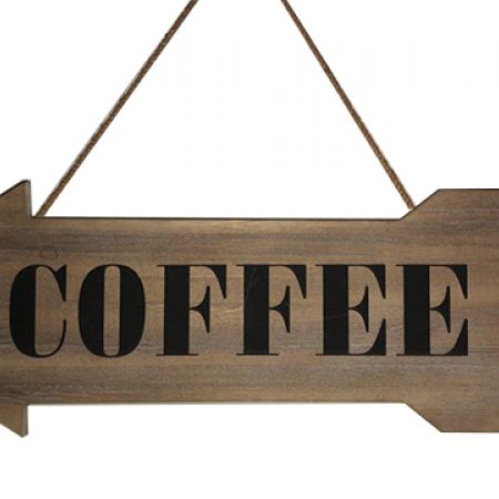 Wood Coffee Hanging Sign - Makhsoom
