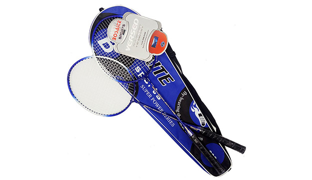 Bosaite Set Of Badminton Racket 2 Pcs - Blue - Makhsoom