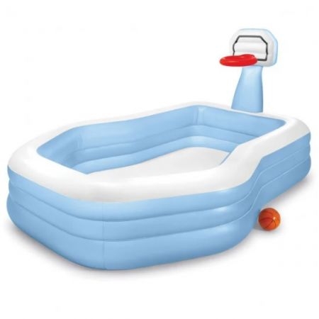 Intex Inflatable Swim Center Shootin Hoops Family Pool 257 x 188 x 130 ...