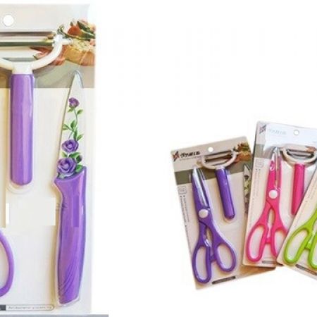 Kitchen Set 3 Pcs - Purple - Makhsoom