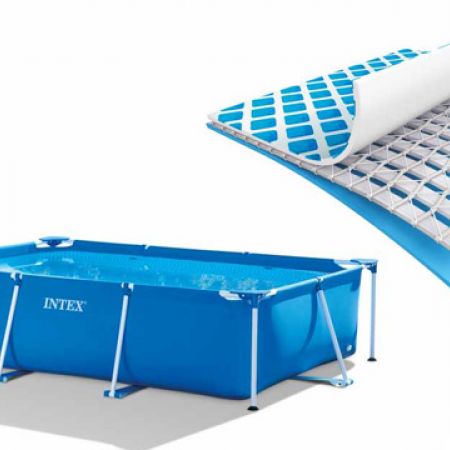 Intex Metal Frame Rectangular Pool 300 x 200 x 75 cm - Makhsoom
