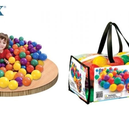 Intex Small Plastic Multi-Colored Fun Ballz 100 Balls - Makhsoom