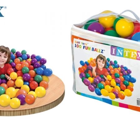 Intex Fun Balls 8 cm 100 Pcs - Makhsoom