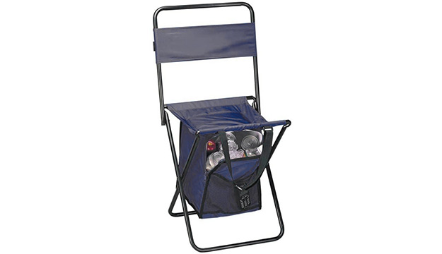 Foldable Portable Chair With Cooler & Thermal Bag - Red - Makhsoom