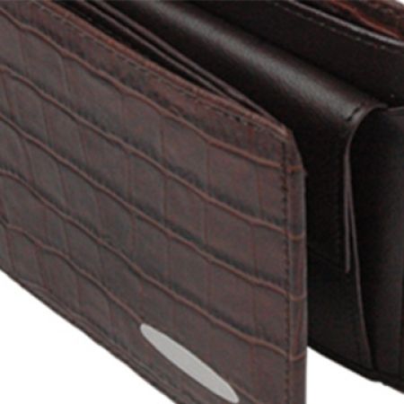 Morellato Brown Alligator Calf Leather Wallet For Men - Makhsoom