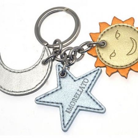 Morellato Leather Ecopelle Stars Keychain - Makhsoom