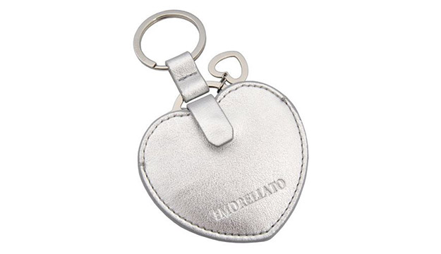 Morellato Leather Heart Keychain - Red - Makhsoom
