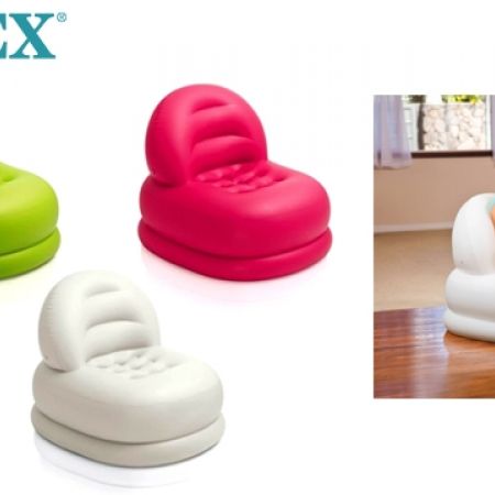Intex Inflatable Mode Chair 99 x 84 x 76 cm - White - Makhsoom