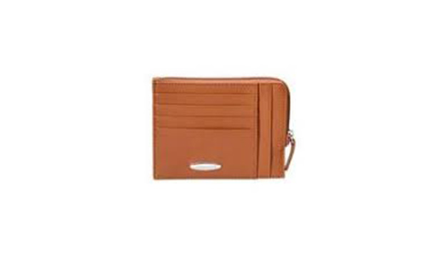 Morellato Smooth Leather Card Holder & Wallet For Women - Brown - Makhsoom