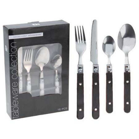 Cutlery Tableware Set 16 Pcs - White - Makhsoom