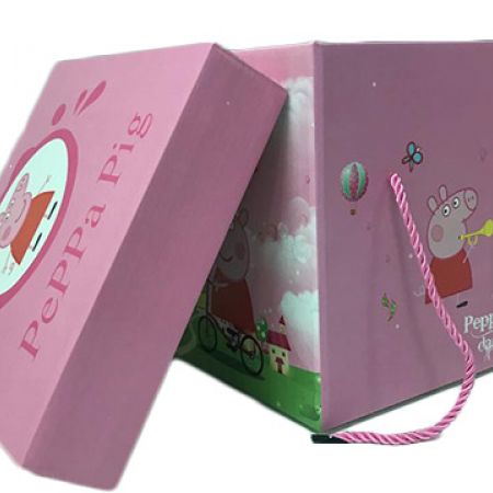 Peppa Pig Carton Box With Lid 21 x 21 cm - Makhsoom