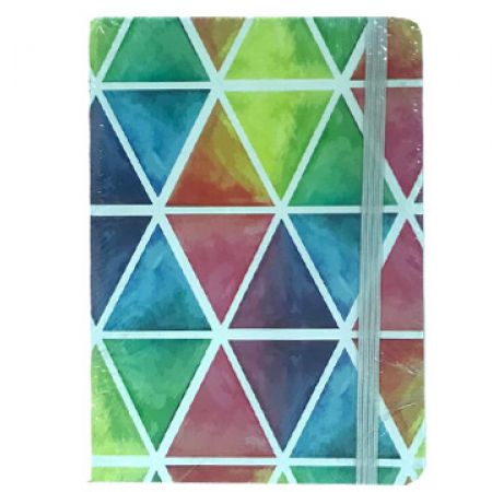So Pretty Notebook Colored Triangles 14.5 x 10.5 cm - Makhsoom