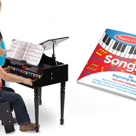Melissa & Doug Learn To Play Classic Grand Piano 26 x 20 x 21 inches ...