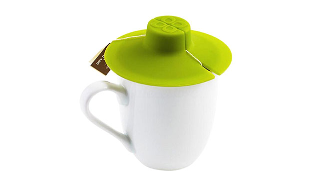 Silicone Tea Bag Buddy Cup Lid - Green - Makhsoom